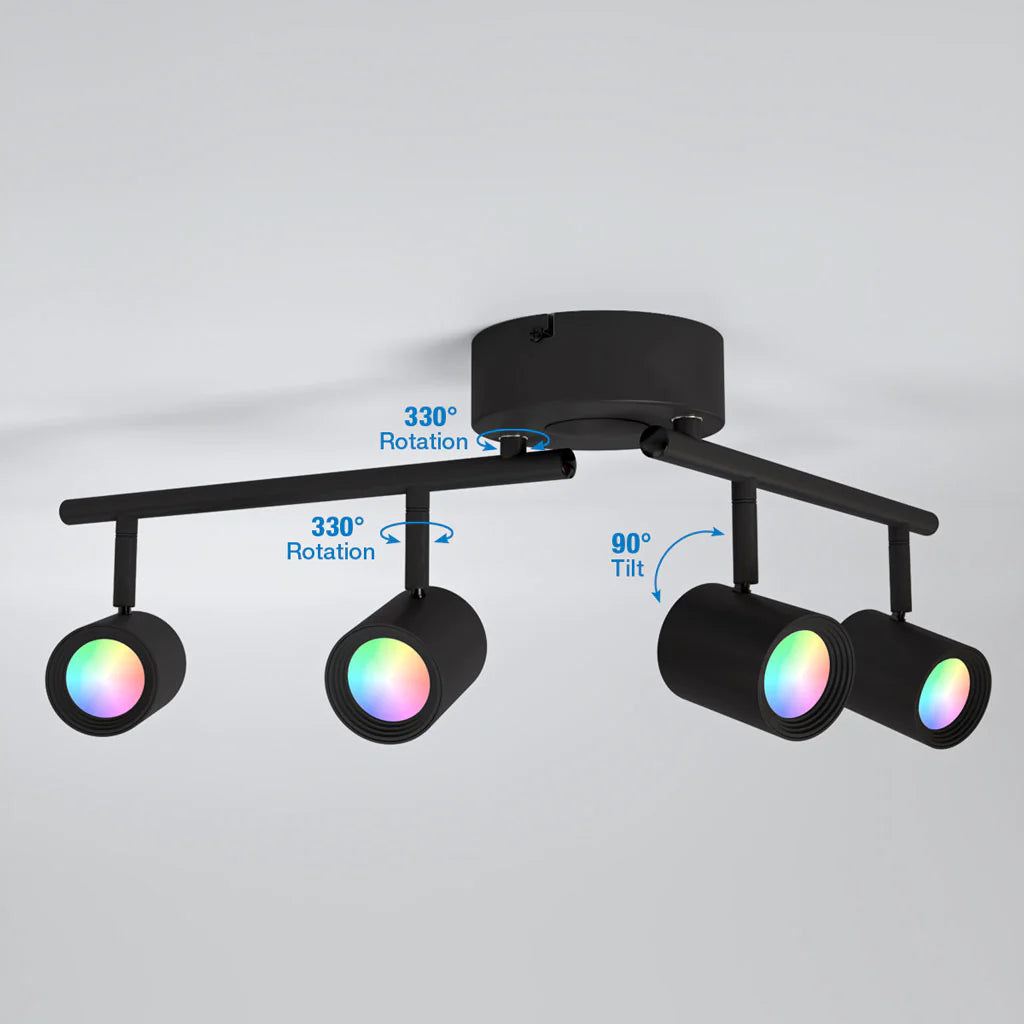 QUAD PRO - Smart 4-Head Track Light – Trenz Lighting
